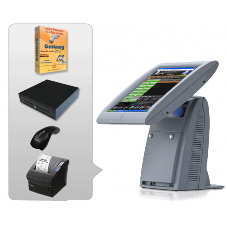 Pack caisse tactile textile Galéo 200 Aures caisse tactile commerce